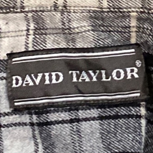 David Taylor | Shirts | David Taylor Plaid Flannel Long Sleeve Button ...